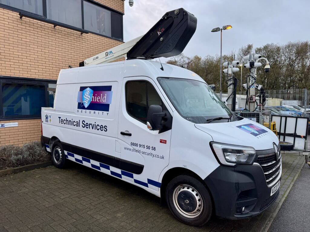 Shield Security Expands Fleet with New Cherry Picker Van - Shield Security